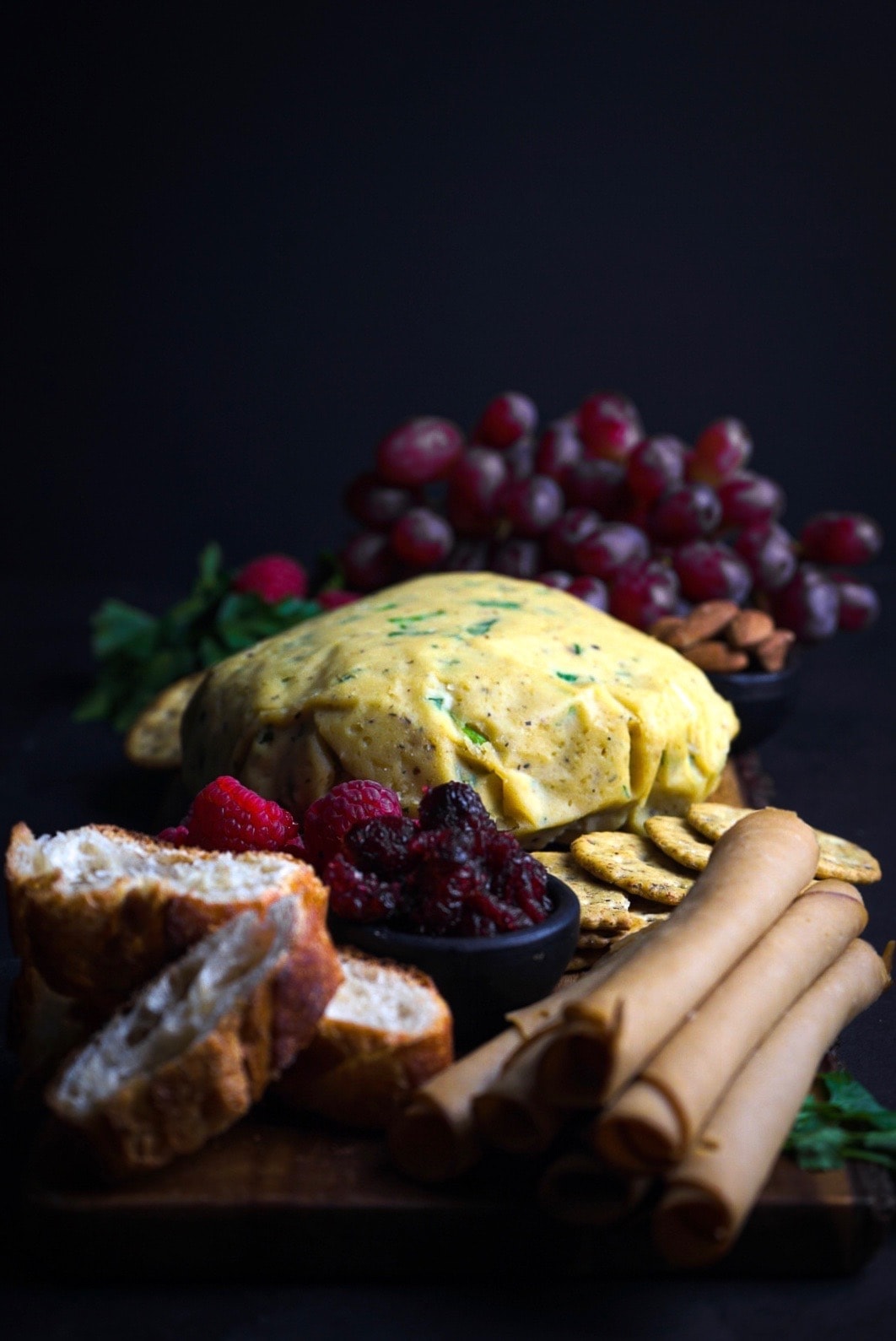 Almond Herb Vegan Cheese - Liv Vegan Strong Appetizers