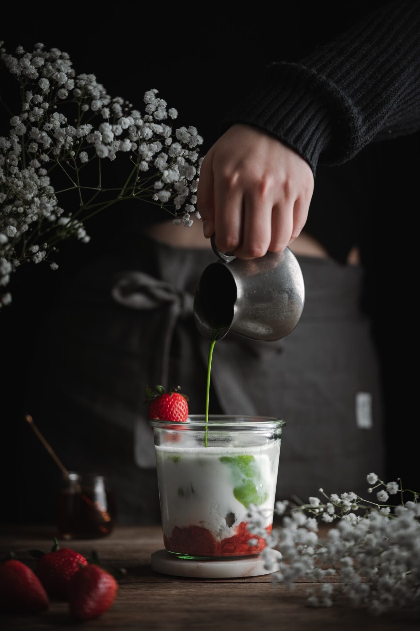 Iced Strawberry Matcha Latte (Vegan) - Liv Vegan Strong