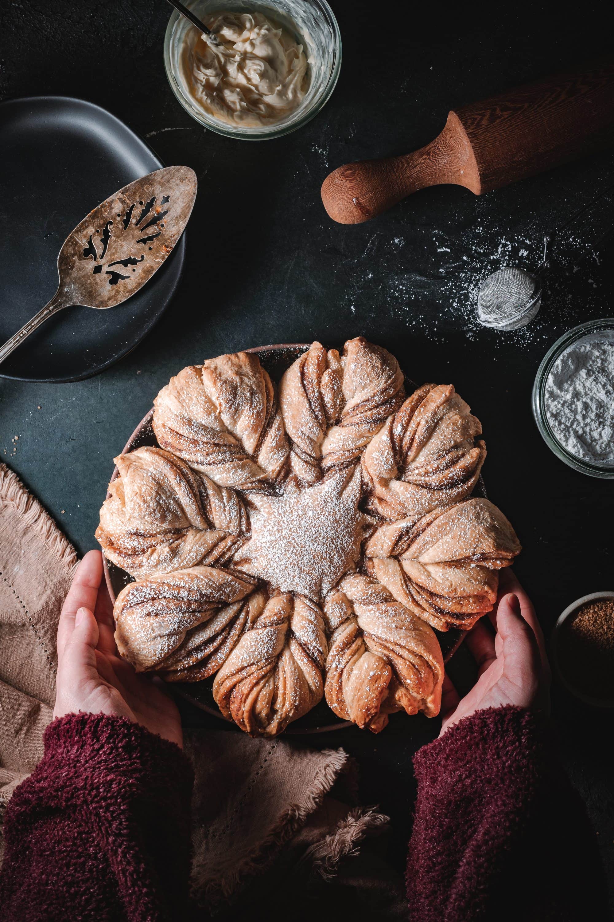 Vegan Cinnamon Sugar Star Bread - Liv Vegan Strong