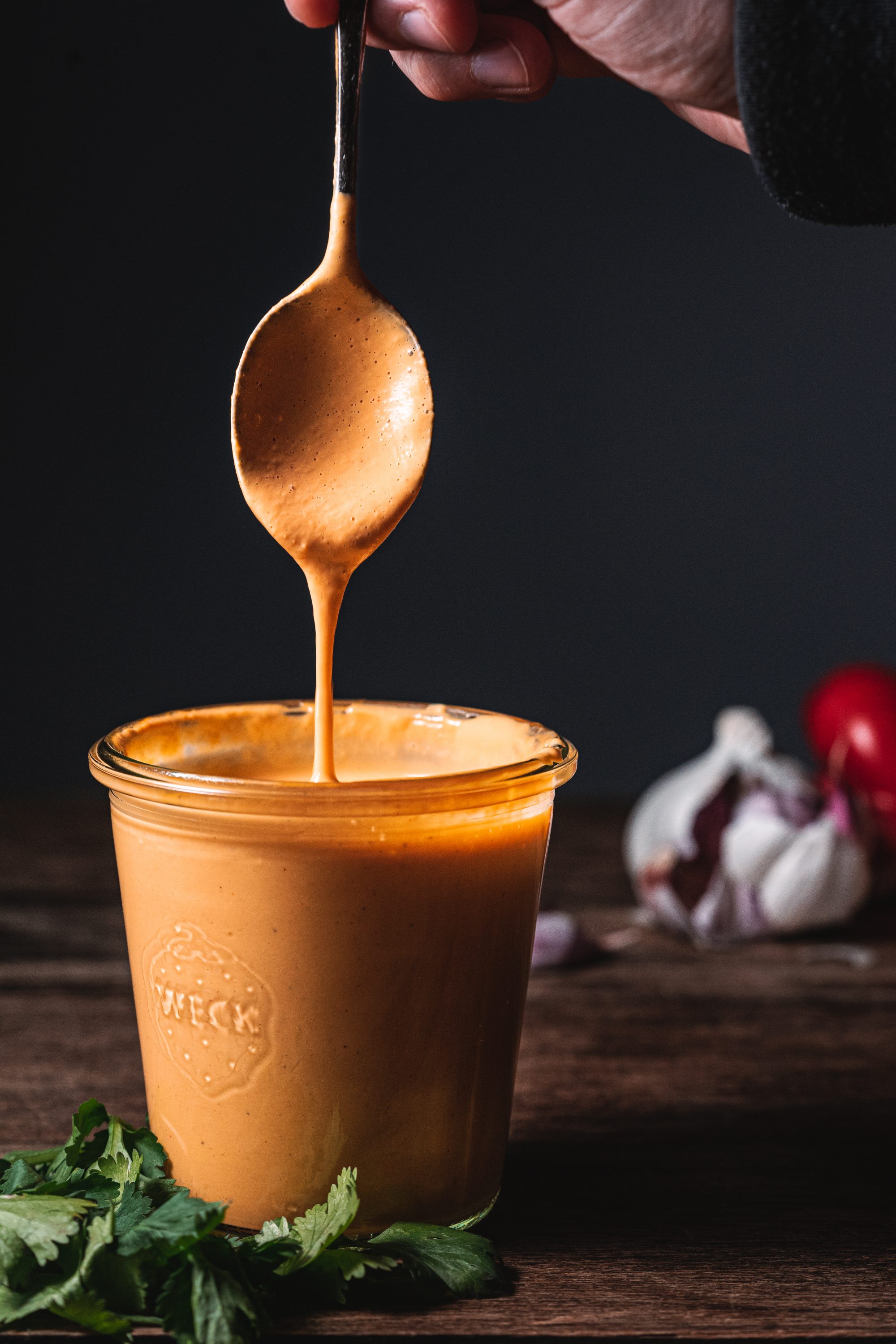 Vegan Roasted Red Pepper Cheese Sauce - Liv Vegan Strong