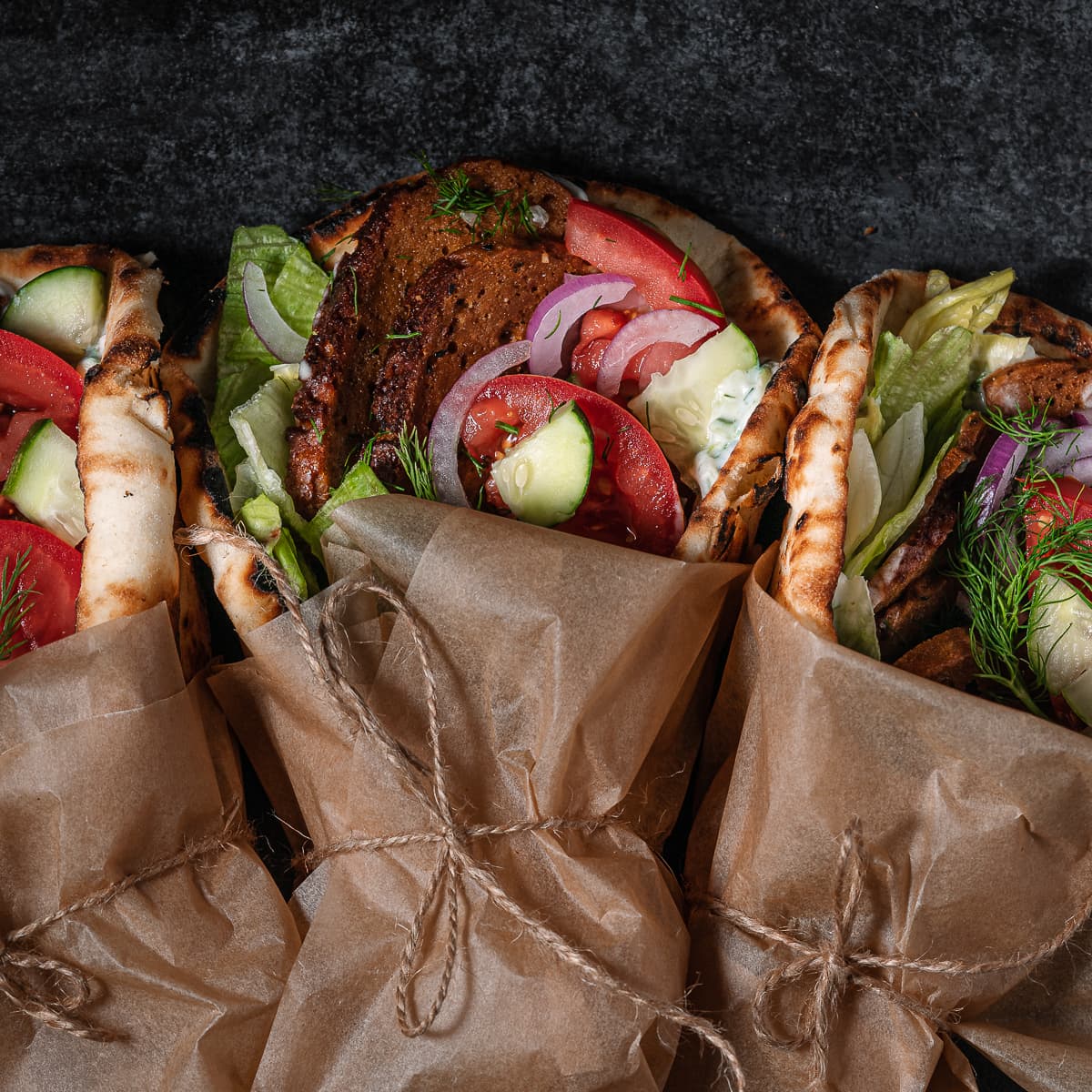Vegan Seitan Gyros - Liv Vegan Strong