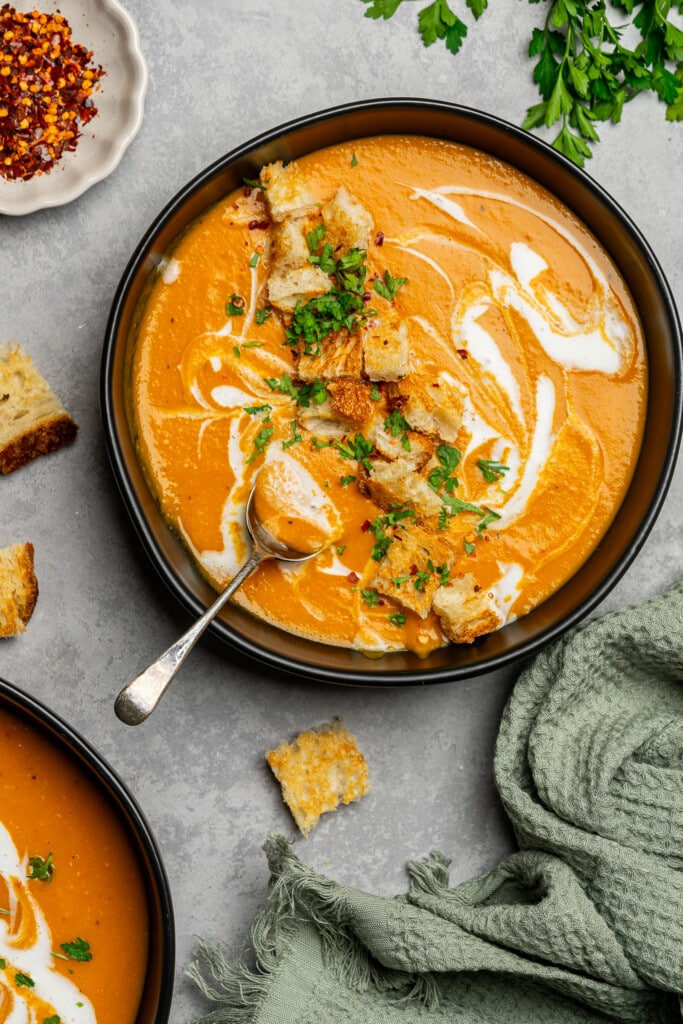 Spiced Lentil and Carrot Soup (Dairy-Free) - Liv Vegan Strong
