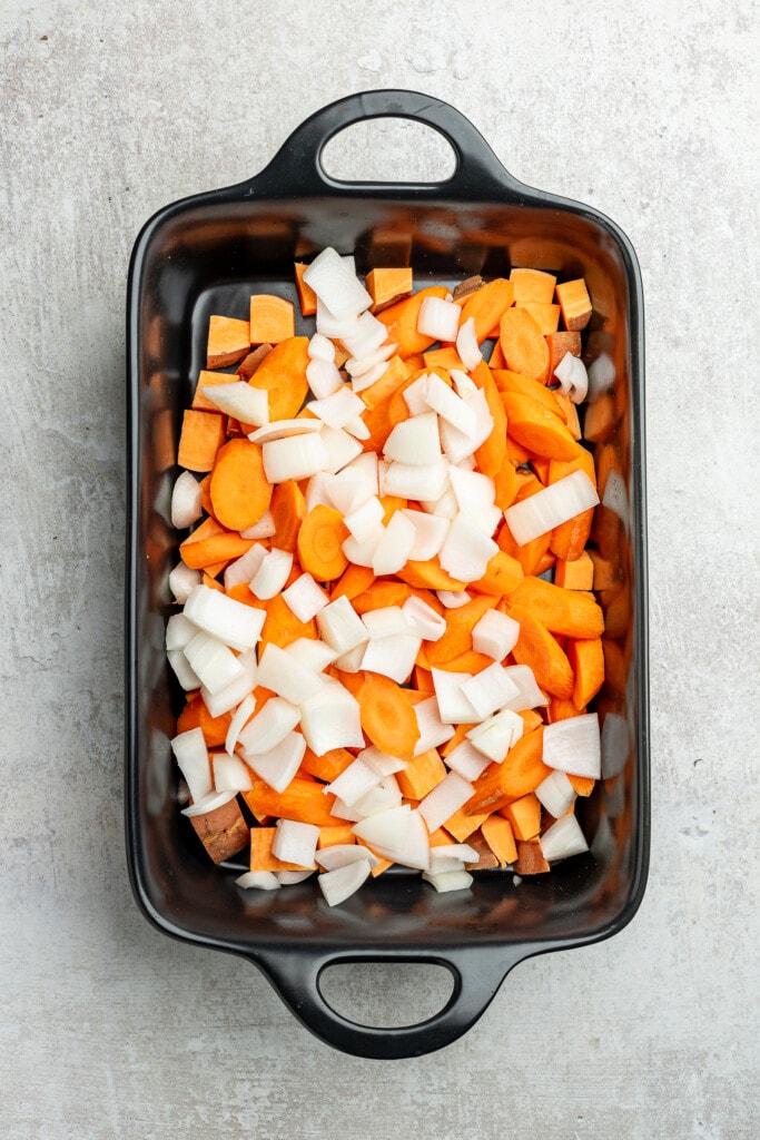 Roasted Sweet Potatoes and Carrots - Liv Vegan Strong