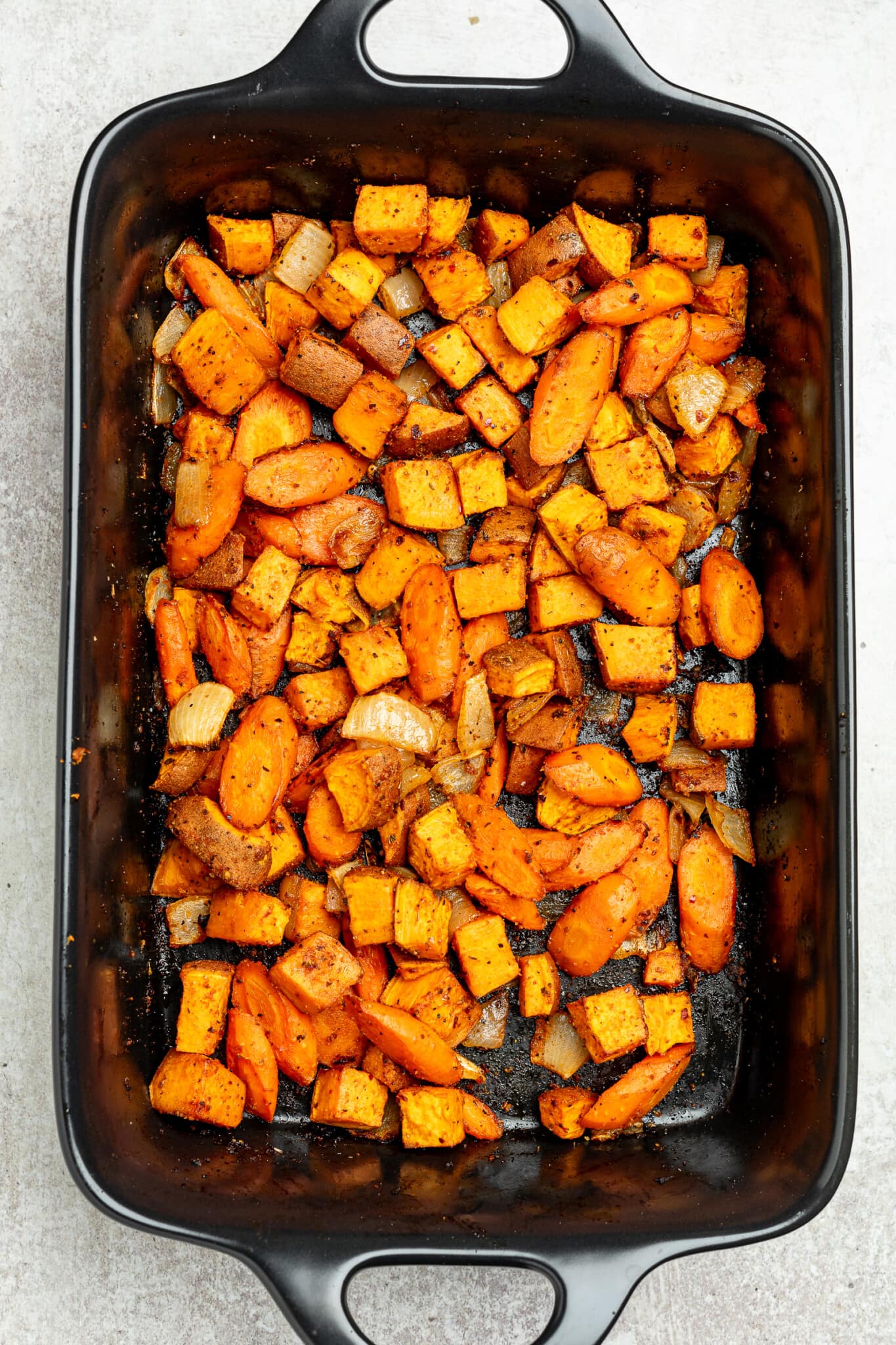 Roasted Sweet Potatoes and Carrots - Liv Vegan Strong