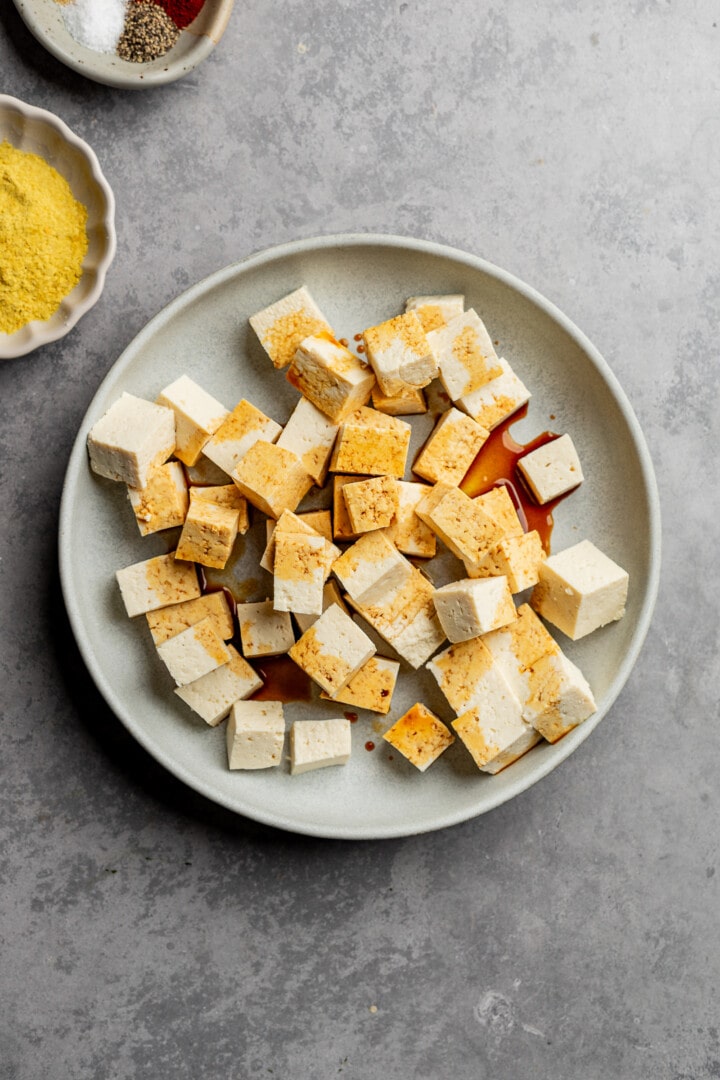 Air Fryer Tofu without Cornstarch - Liv Vegan Strong