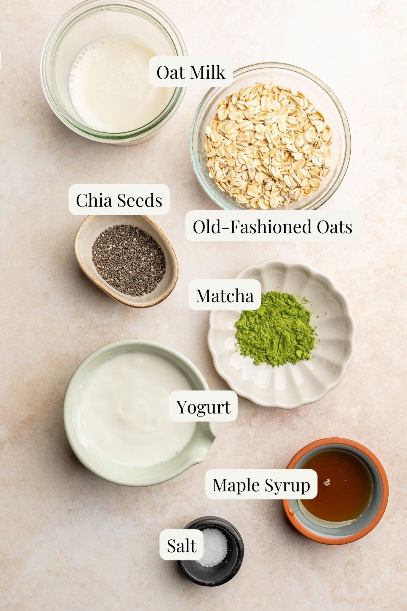 Matcha Overnight Oats with Oat Milk - Liv Vegan Strong