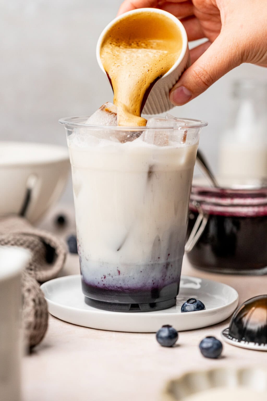 Iced Blueberry Latte - Liv Vegan Strong