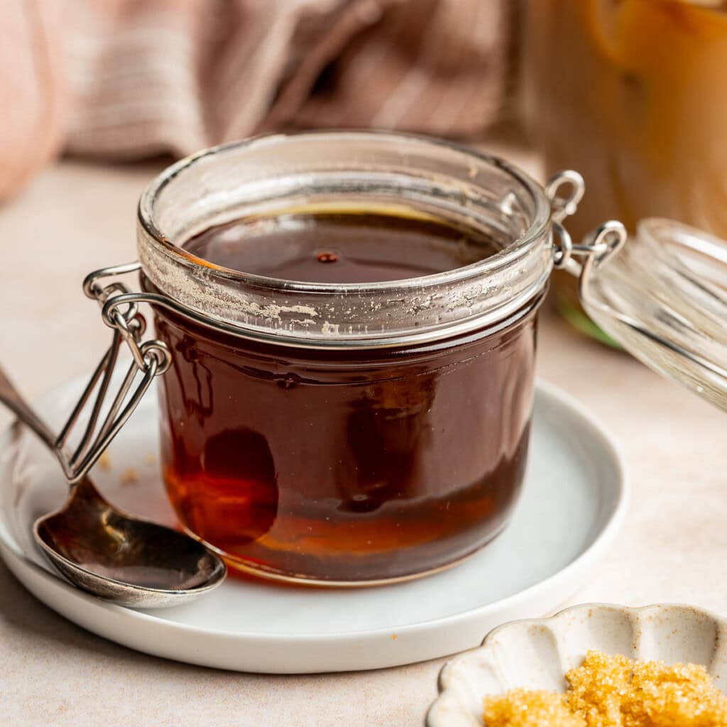 Brown Sugar Simple Syrup for Coffee & Lattes - Liv Vegan Strong
